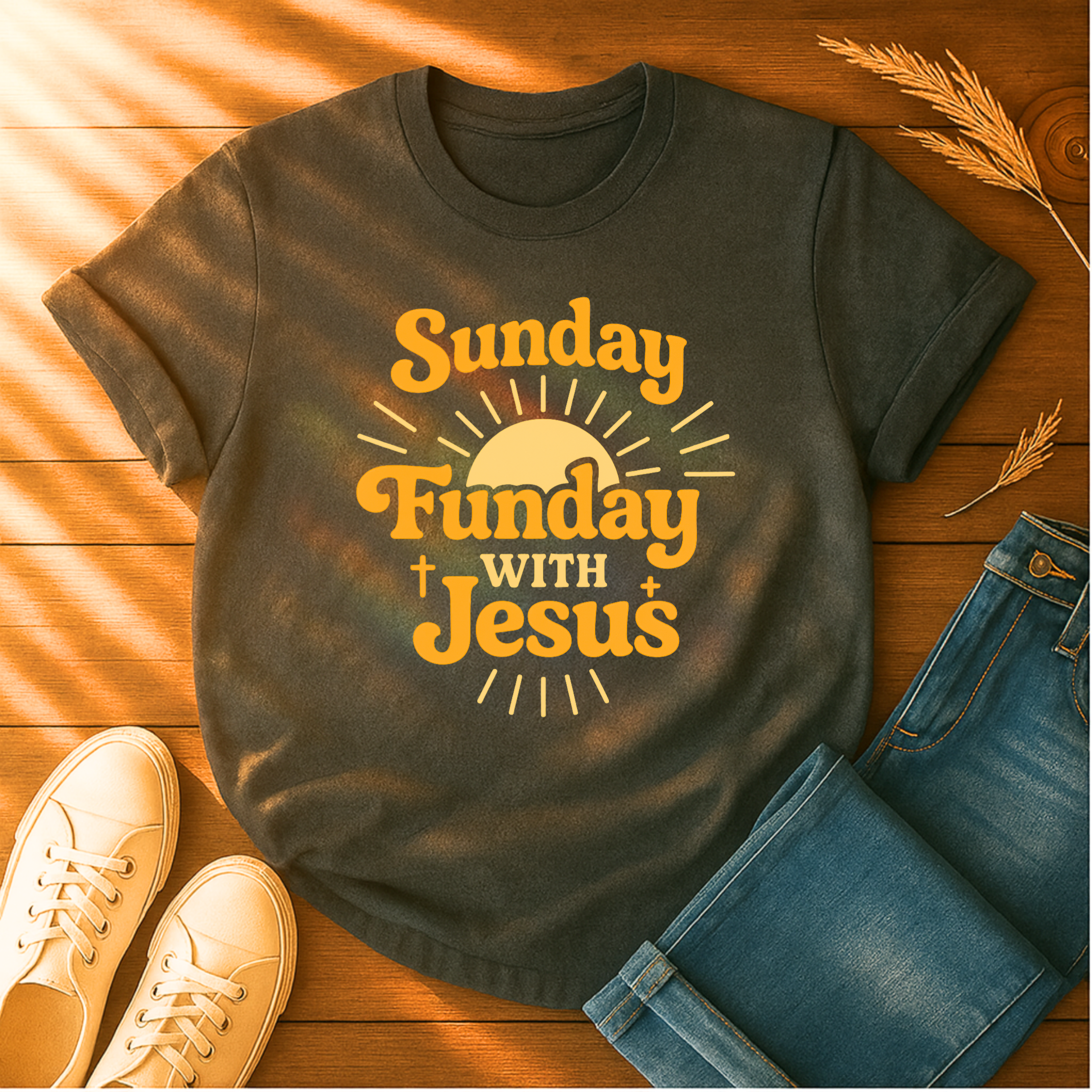 Sunday, Funday with Jesus T-Shirt – Everlight Co.